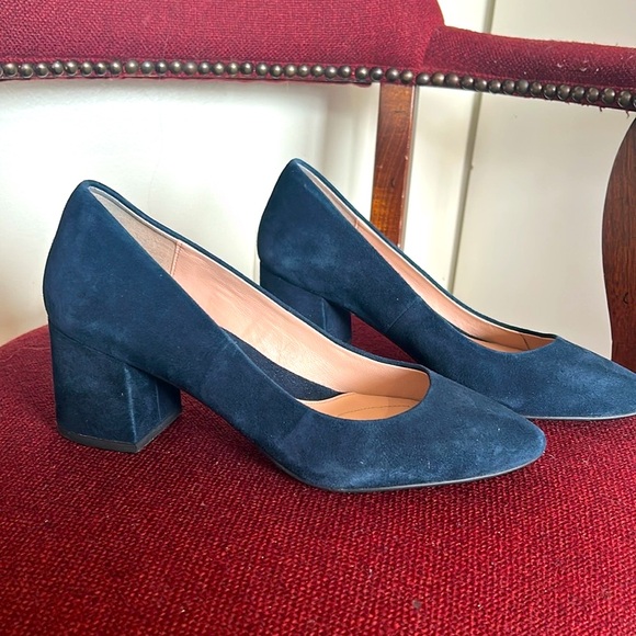 Taryn Rose | Shoes | Taryn Rose Blue Suede Pumps | Poshmark